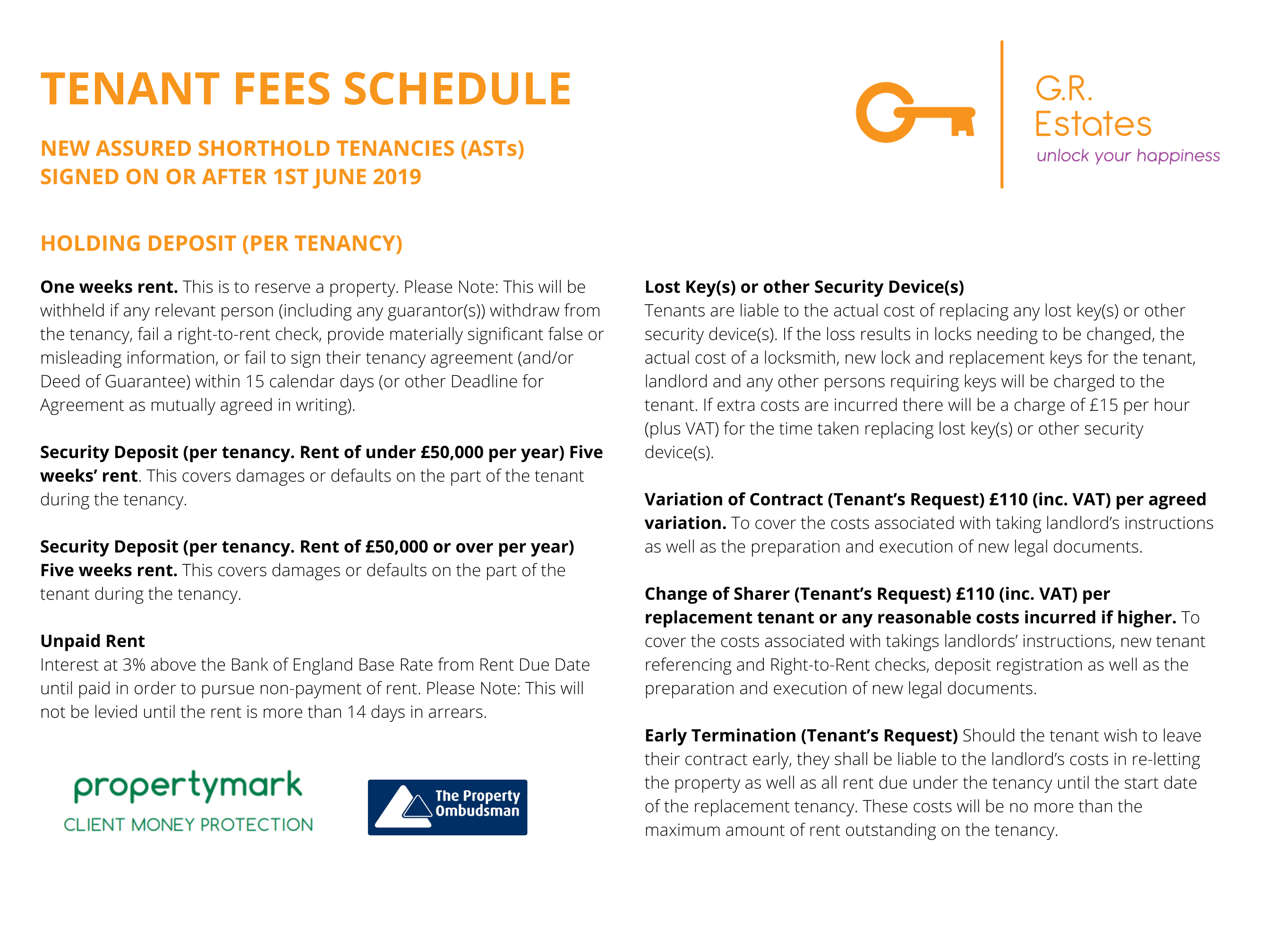 Residential Lettings | GR Estates